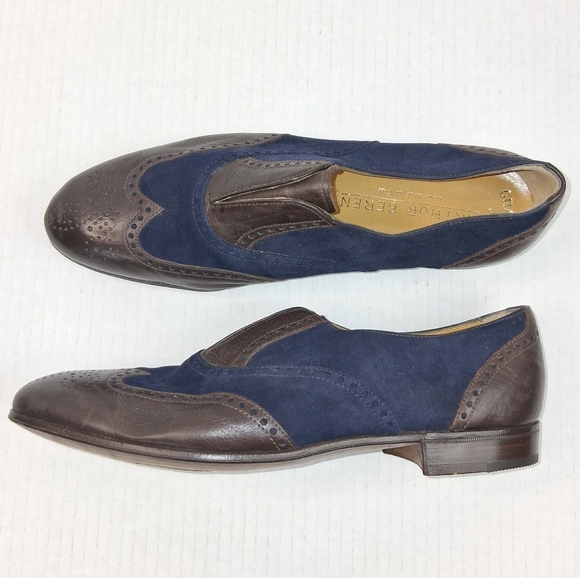 Gravati Arthur Beren | Shoes | Gravati Arthur Beren Navy Brown Wingtip ...